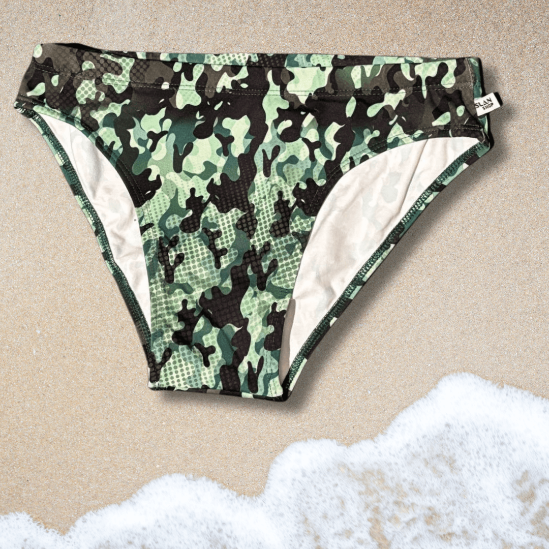 Sunga Slim Camuflada Verde - Aslan Shop - Lingerie Masculina, Cuecas ...